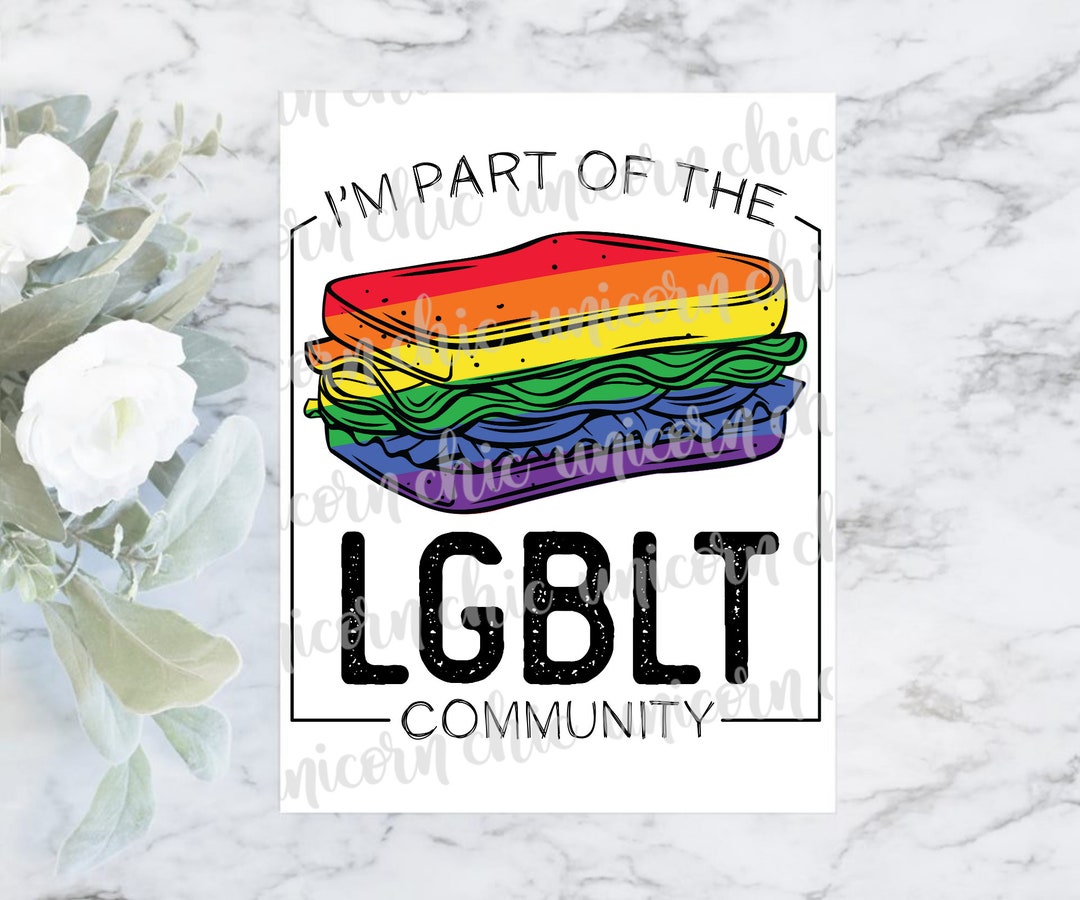 LGBLT Sublimation Transfer LGBT Community Sublimation Transfer BLT ...