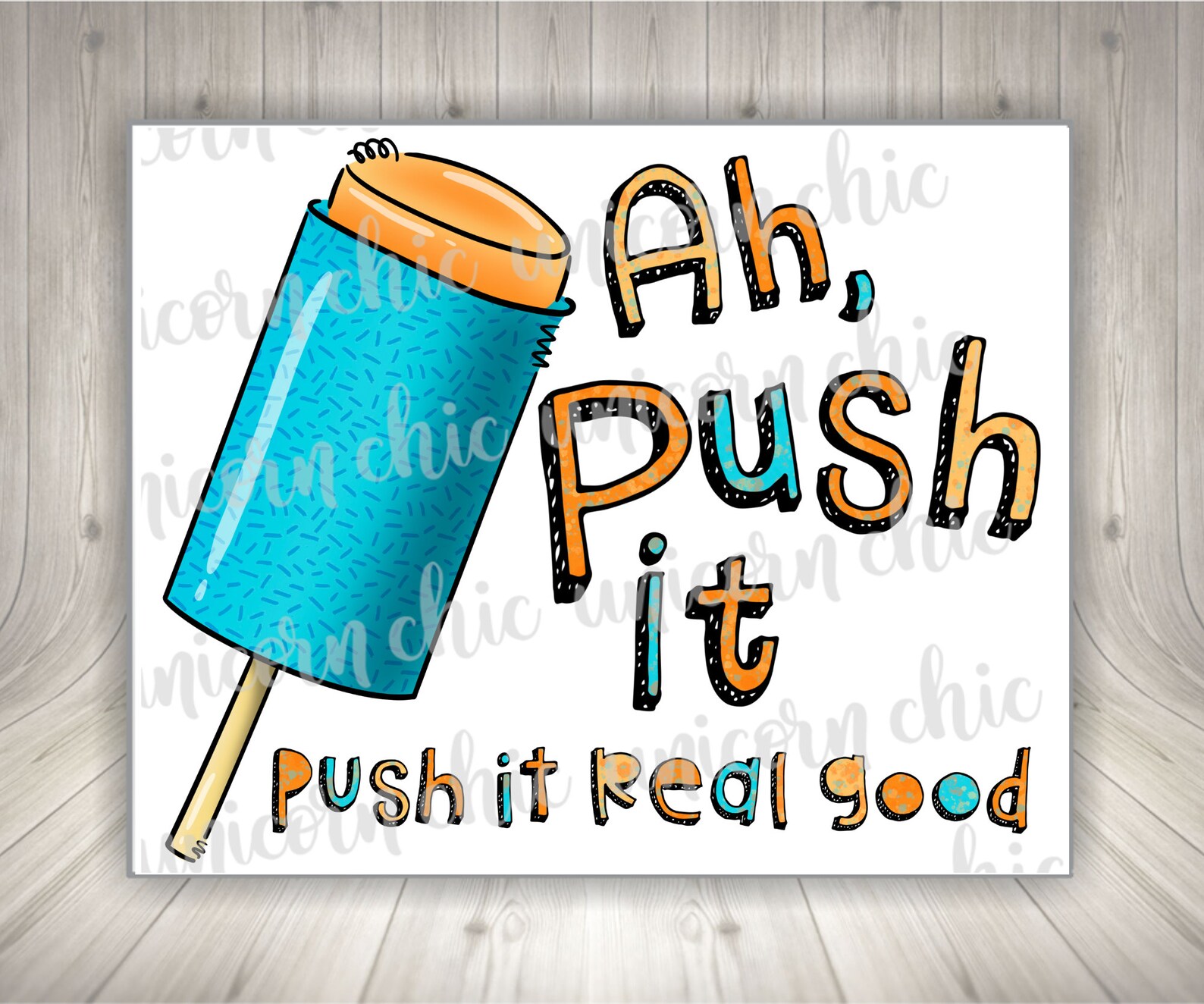 Ah Push It Push It Real Good Sublimation Transfer Push up | Etsy