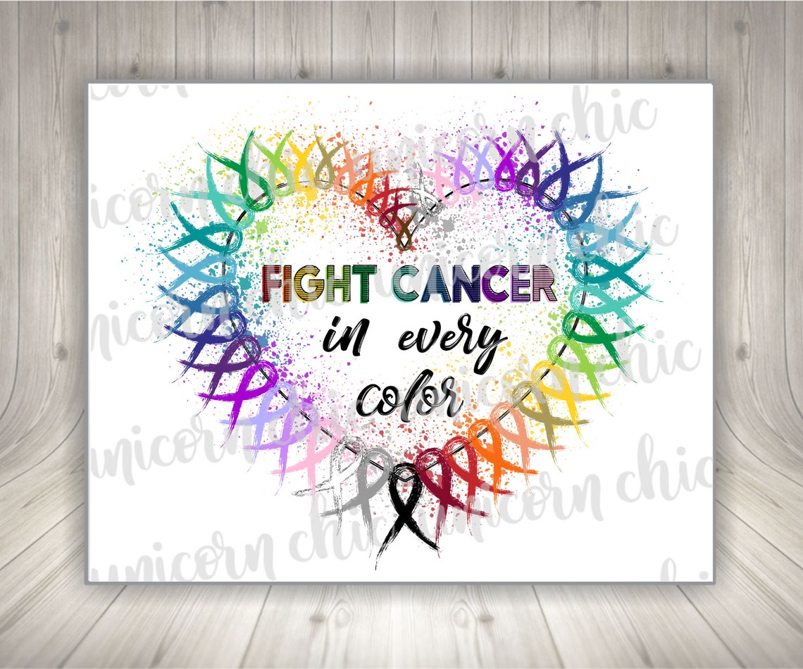 Cancer Sublimation Transfer Ready to Press Fight Cancer in - Etsy
