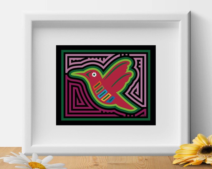 Tortoise Mola-inspired Art Print Abstract Tortoise - Etsy