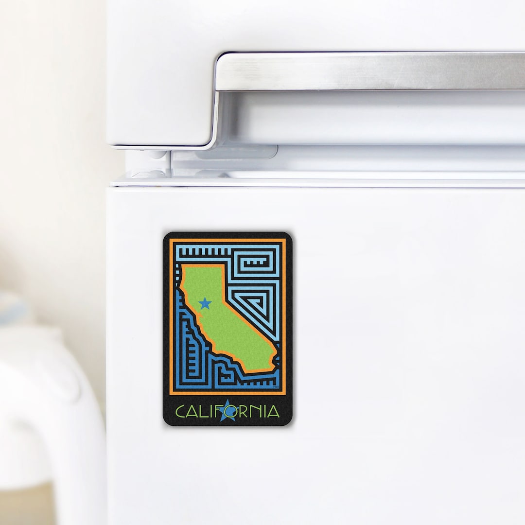 California State Magnet With Mola-inspired Design - Etsy