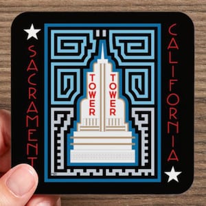 Sets of Sacramento and California Themed Coasters - 14 Designs ...