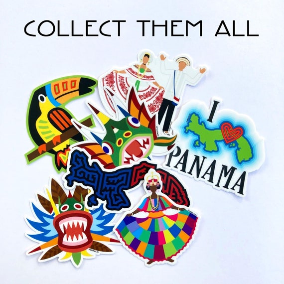Panamanian Culture Vinyl Sticker Set | Etsy