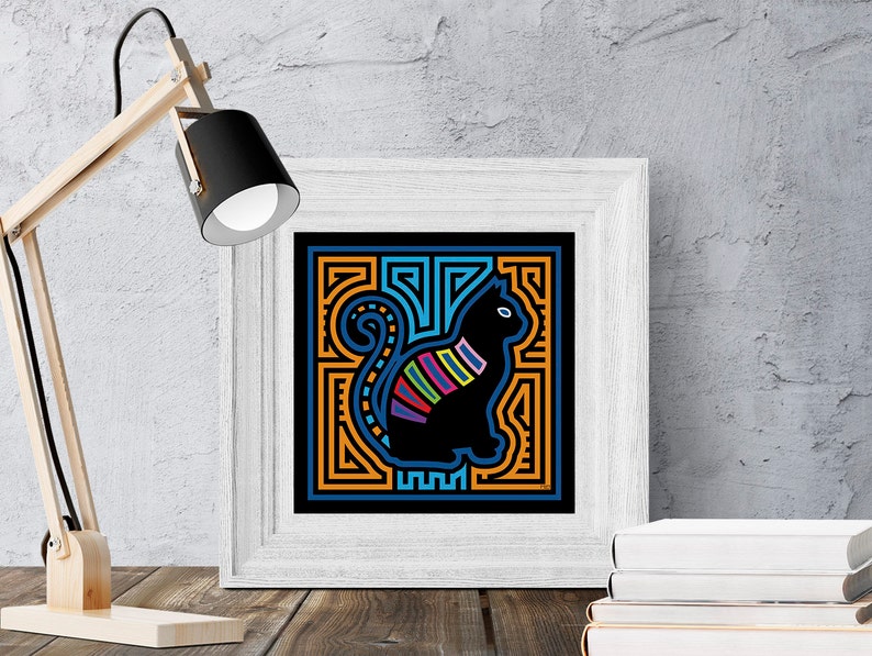 Cat Mola-Inspired Art Print Cat Art | Etsy
