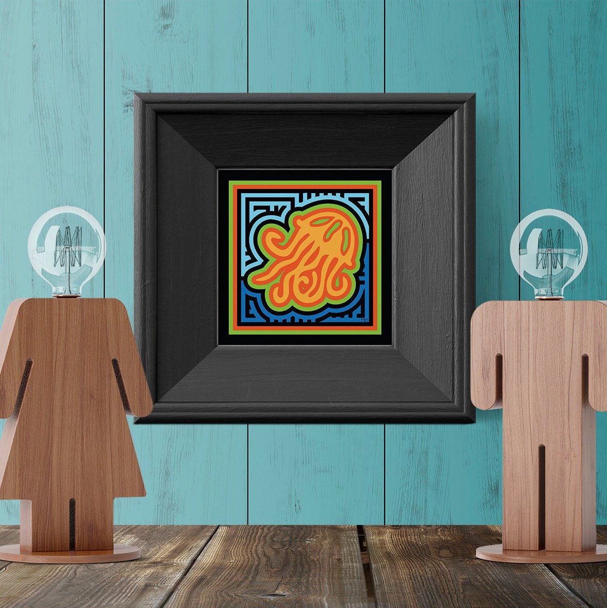 Jellyfish Mola-Inspired Art Print Beach Art Ocean Animals | Etsy