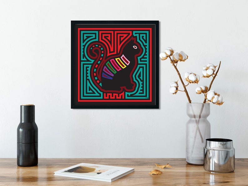 Cat Mola-Inspired Art Print Cat Art | Etsy