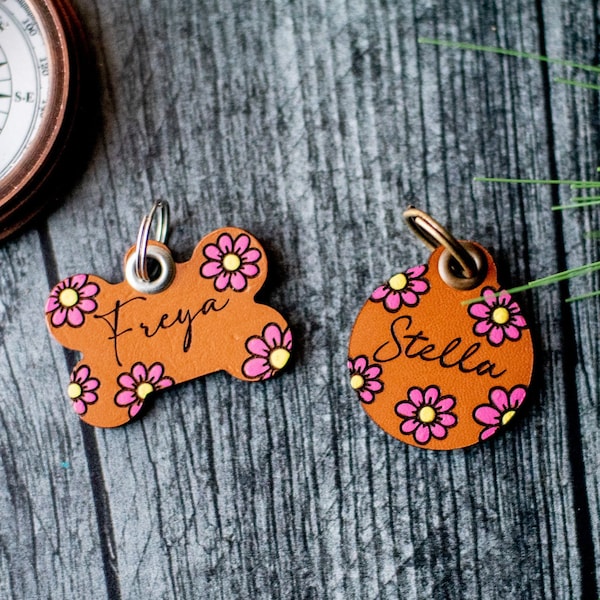 Leather Dog Tag - Etsy