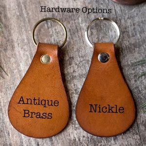 Custom Leather Key Fob, Personalized Leather Keychain, Logo Leather Key ...
