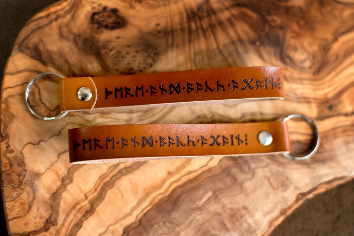 Leather Key Fob Leather Keychain Personalized Leather Key | Etsy