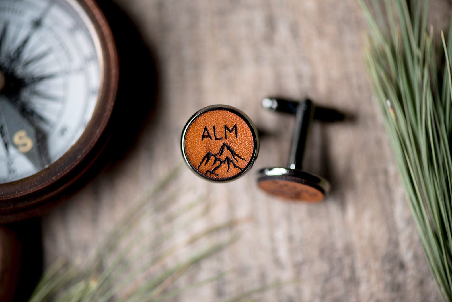 Custom Leather Cuff Links Personalized Cufflinks Groom Gift - Etsy