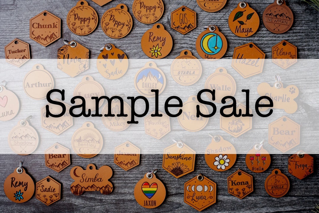 Dog Tag Sample Sale - Etsy