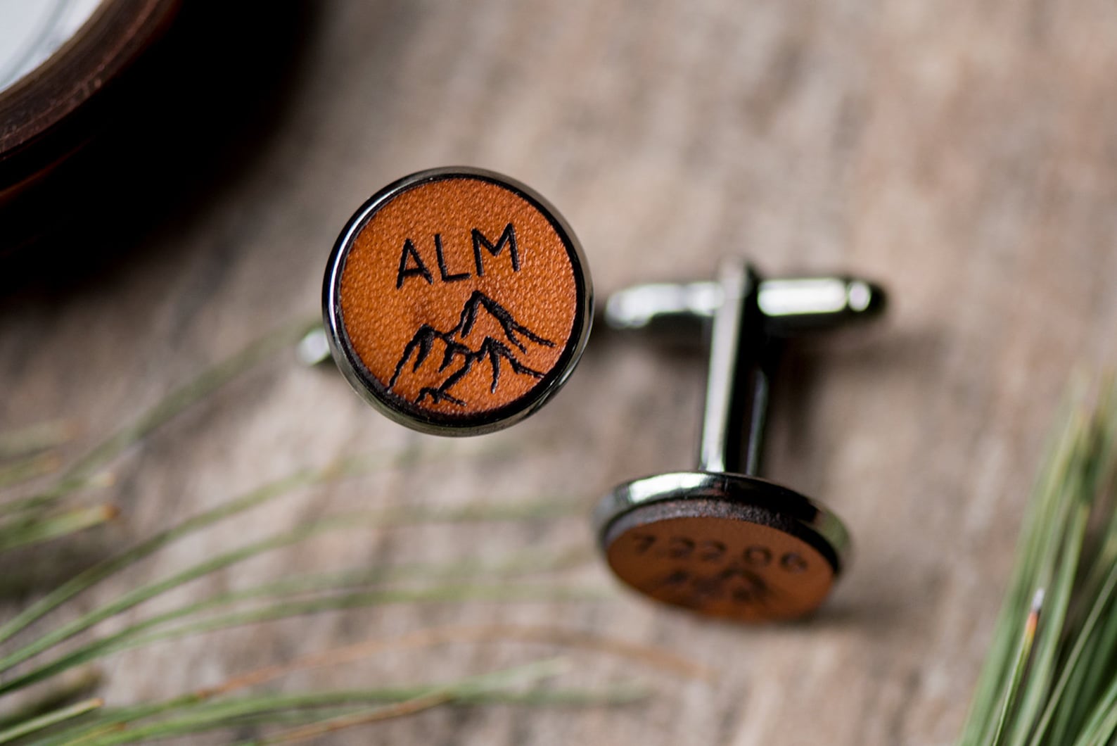 Custom Leather Cuff Links Personalized Cufflinks Groom Gift - Etsy