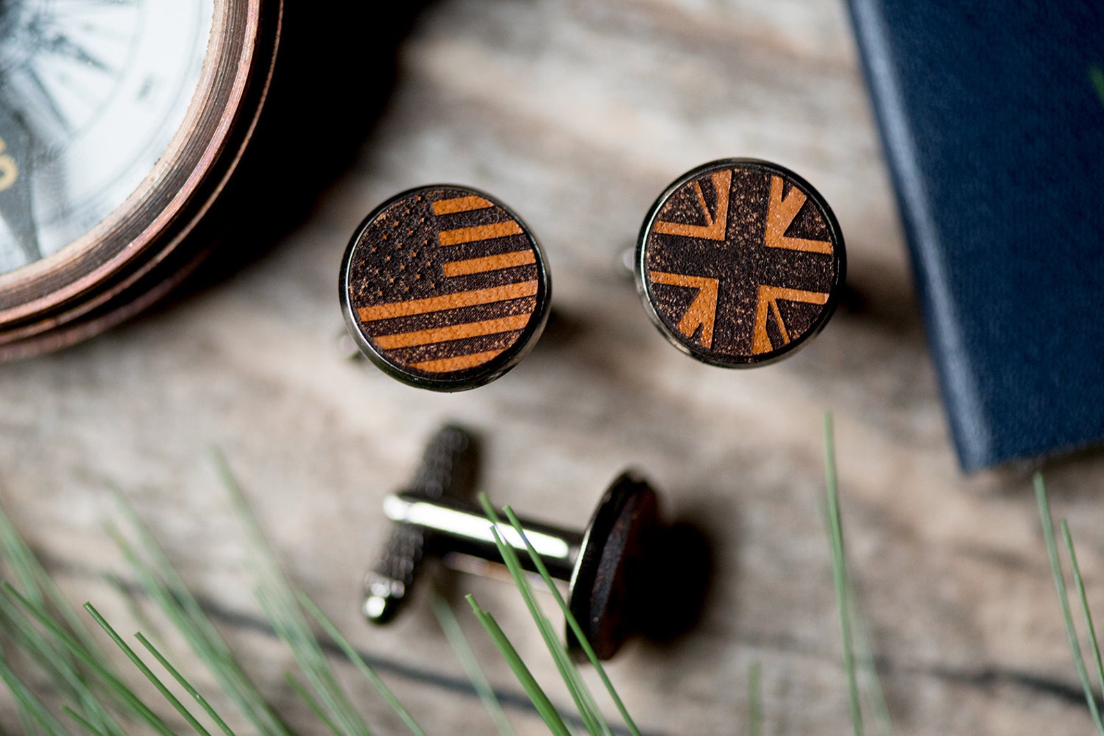 American Flag Cufflinks, Dual Citizenship Cufflinks - Etsy