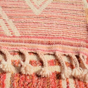 Pink Moroccan Rug, Red Moroccan Rug, Pink Wool Rug, Colorful Home Decor ...