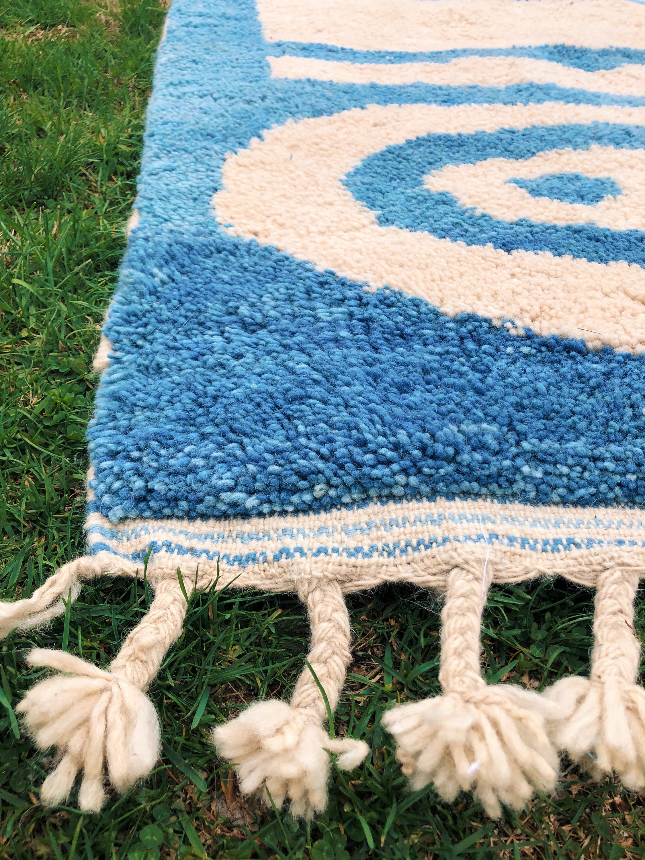 Blue Moroccan Rug Aqua Moroccan Rug Blue Berber Rug Blue - Etsy