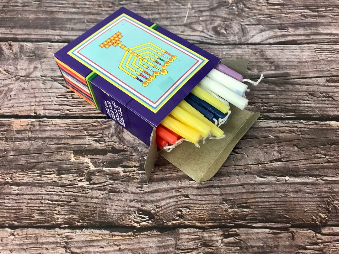 Hanukkah Candles / 44 per Box Made in Israel for Jewish - Etsy