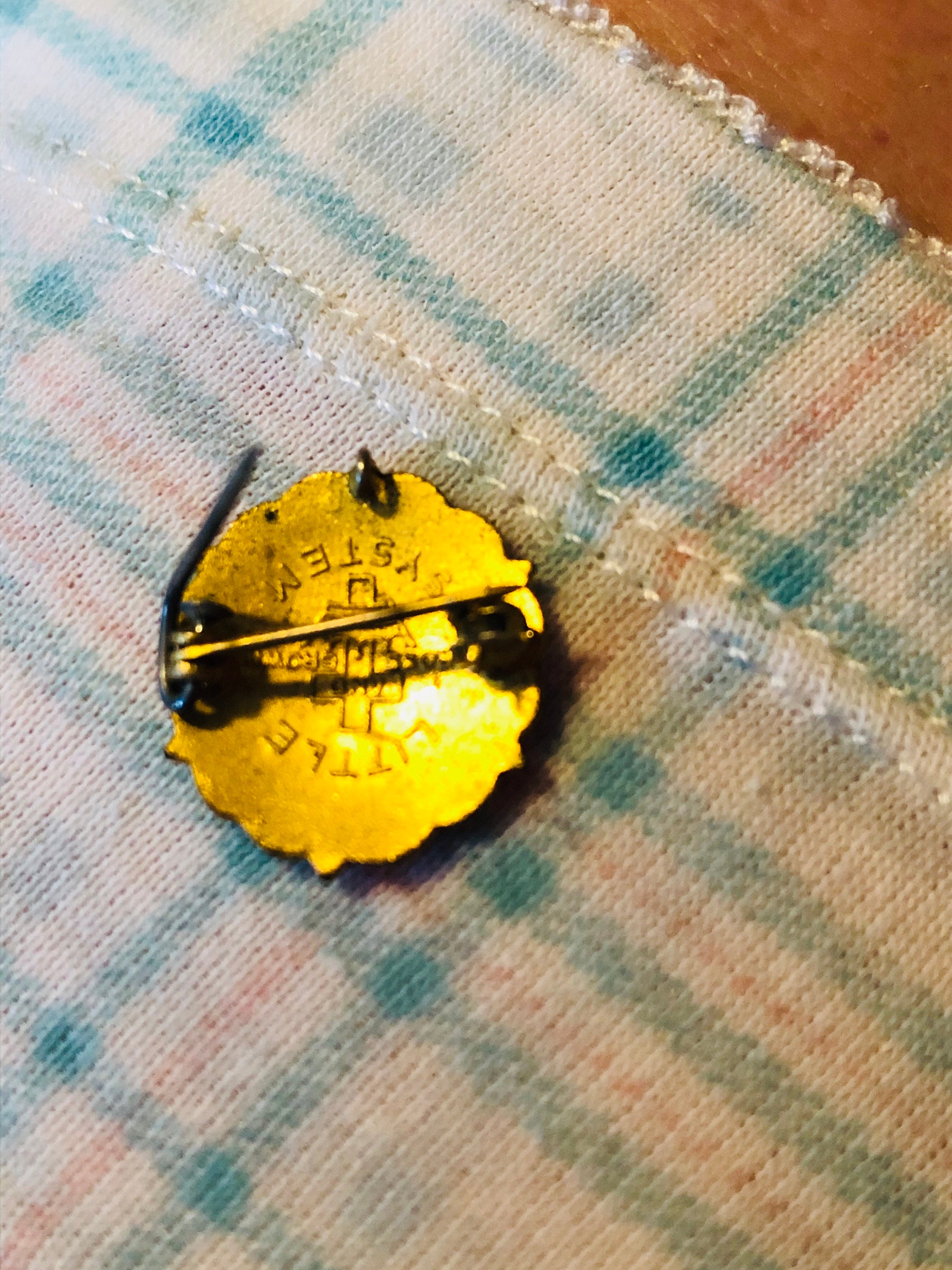 Vintage Cross and Crown Pin, Church Collectable, Religious, Christian ...