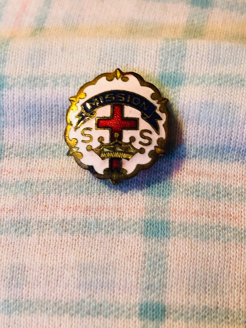 Vintage Cross and Crown Pin, Church Collectable, Religious, Christian ...