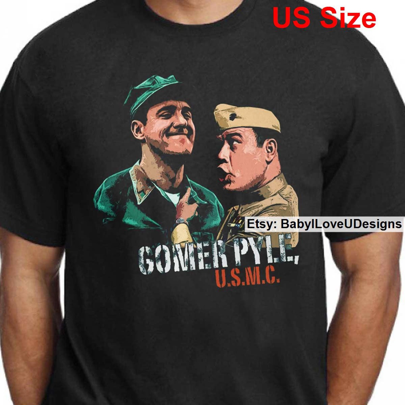 Gomer Pyle USMC T Shirt Comedy Movie Military U.S. Marine | Etsy