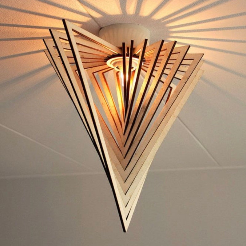 Triangle Ceiling Lamp - Etsy UK
