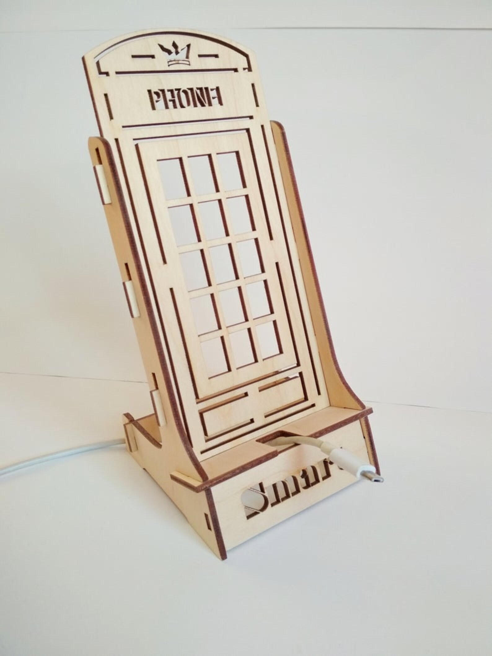 Smart Mobile Phone Stand, Birch Plywood - Etsy UK