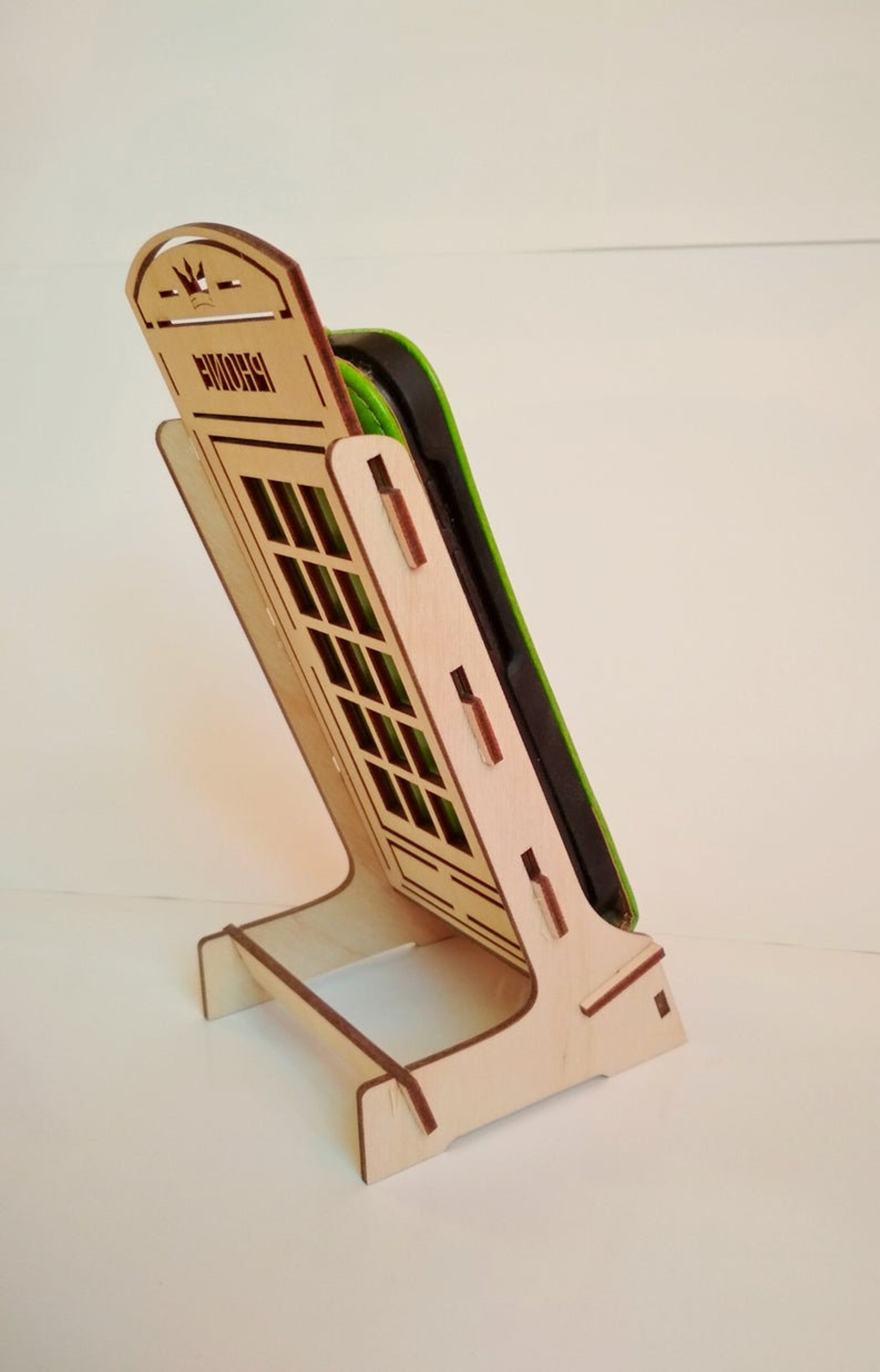 Smart Mobile Phone Stand Birch Plywood - Etsy UK