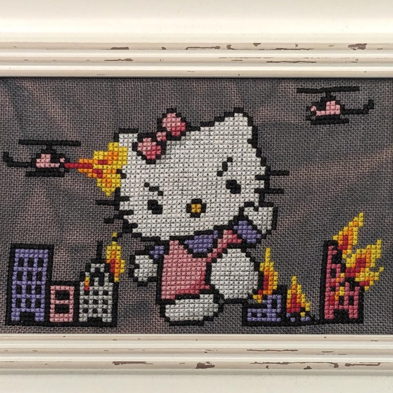 Kitty Godzilla - Etsy