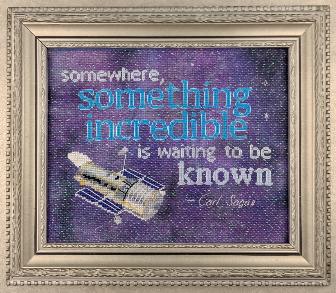 Hubble Space Telescope and Carl Sagan Inspired Cross Stitch Pattern ...