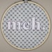 Meh Blackwork / Black Work Cross Stitch Embroidery Digital Pattern ...