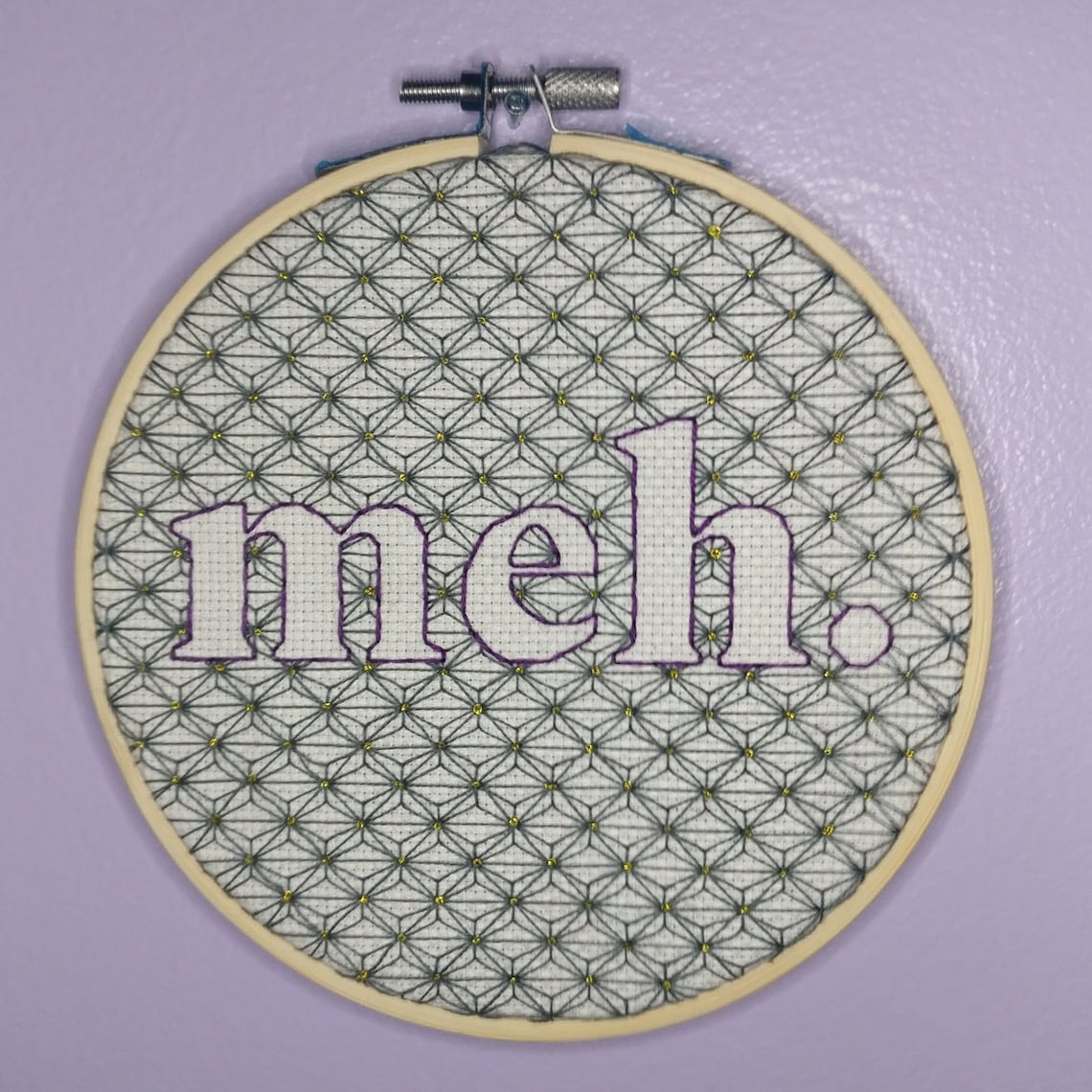 Meh Blackwork / Black Work Cross Stitch Embroidery Digital | Etsy
