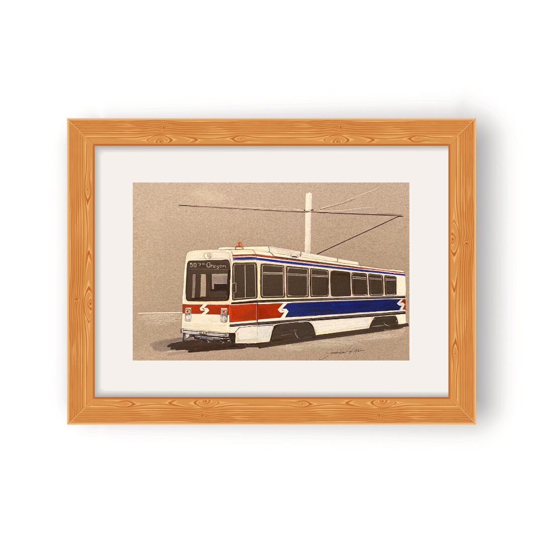 Kawasaki Historic Trolley Print (philadelphia), Open Edition - Etsy