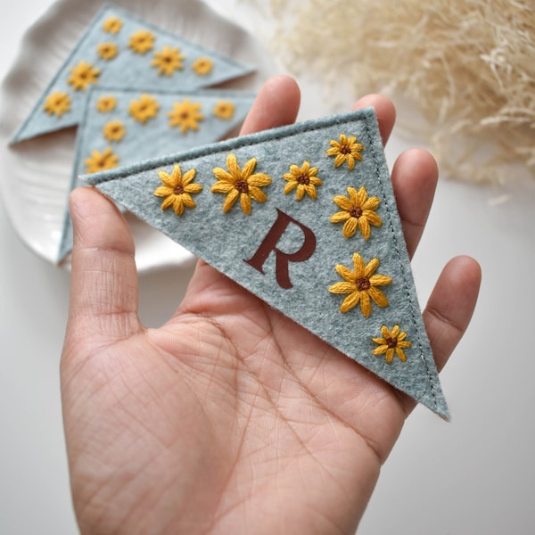 Monogrammed Bookmark - Etsy