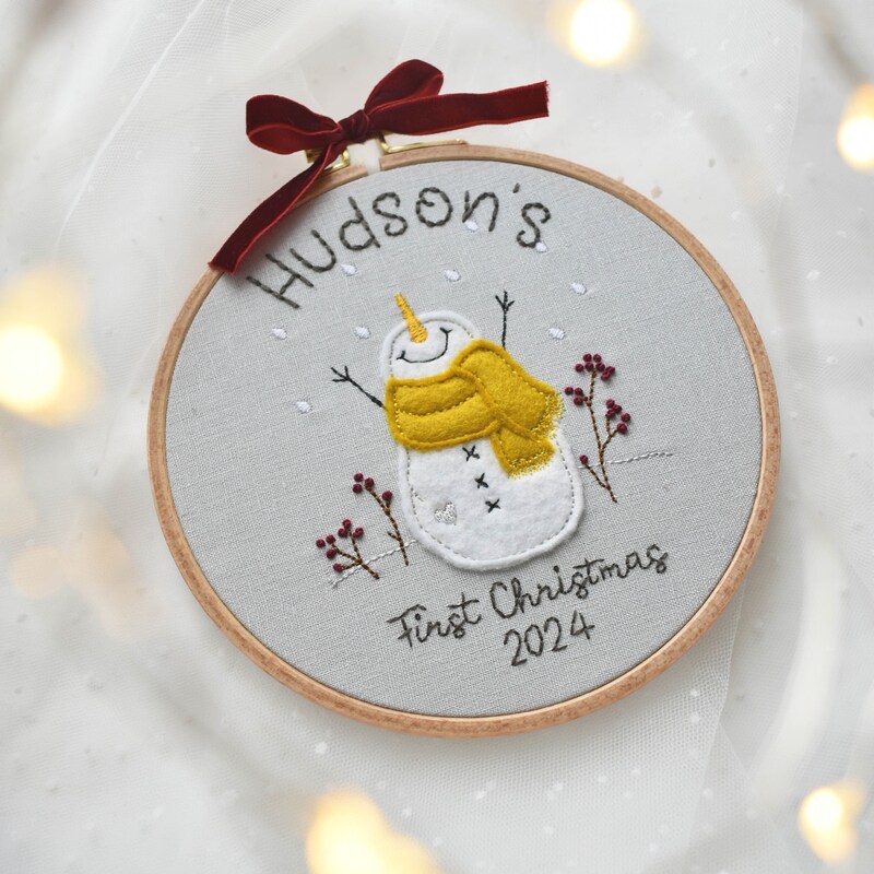 Christmas Hoop Art - Etsy