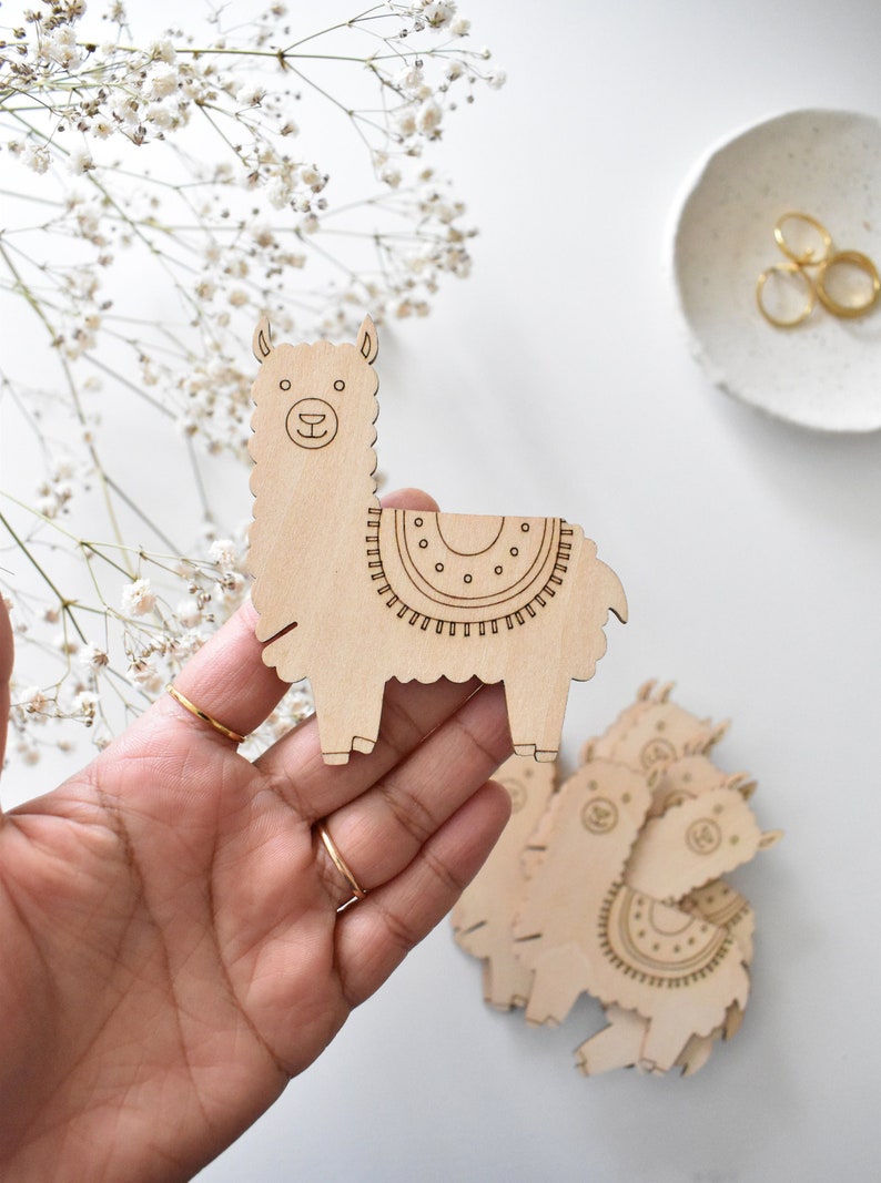 Llama Bobbins. Wooden Floss Holder. Thread Organizing Spools - Etsy