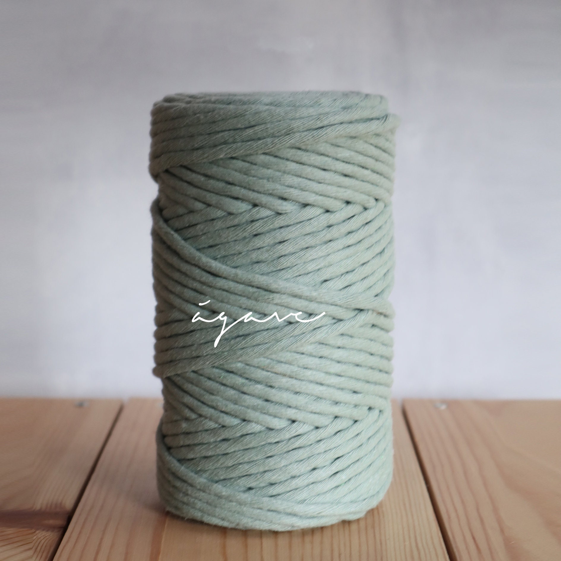 Macrame Recycled Cotton 4MM 100 m MACRAME Soft Cotton Cord 1 Single ...