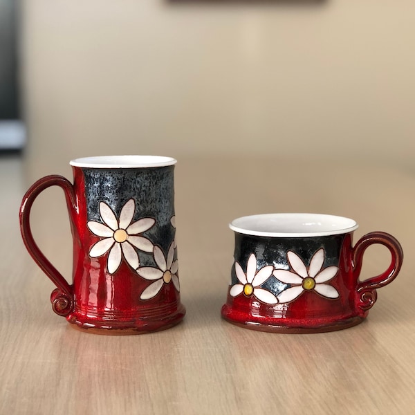 Daisy Handmade Pottery Mug - Etsy