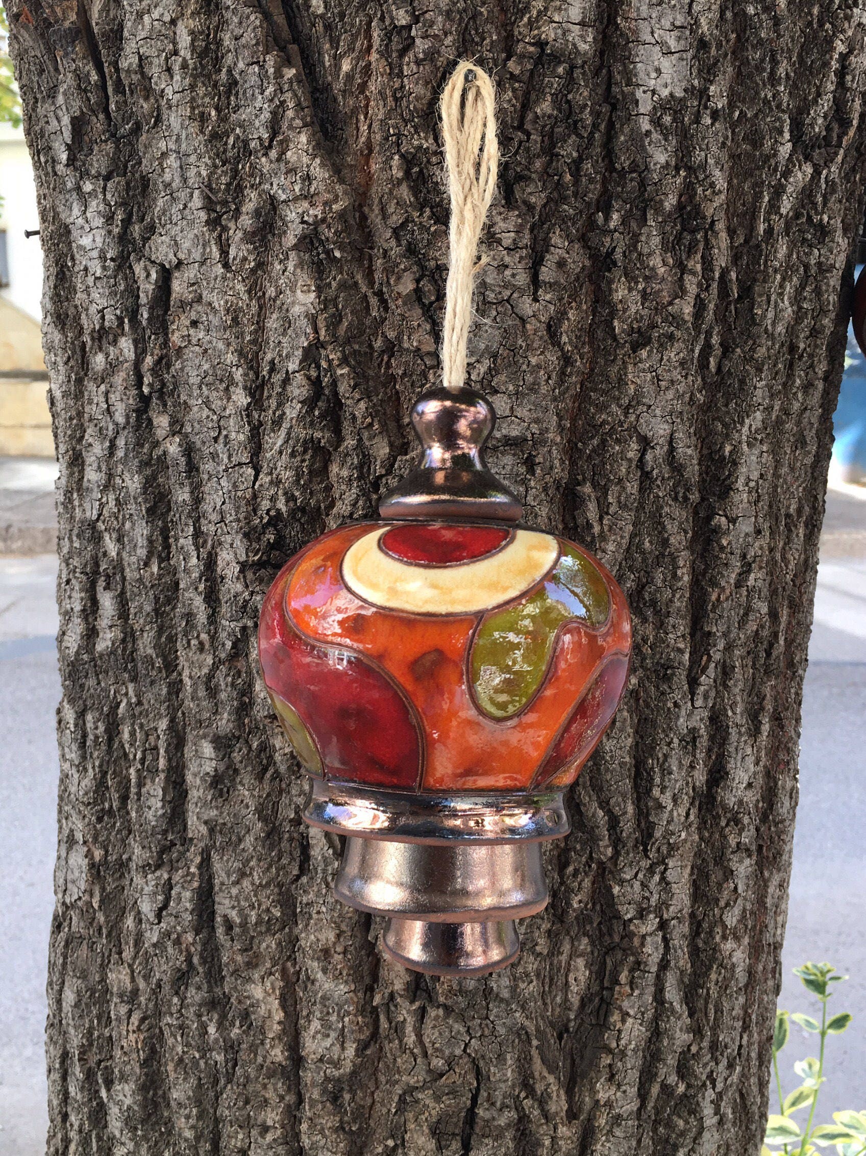 Garden Bell Handmade Windchime Wheel Thrown Wind Chime | Etsy