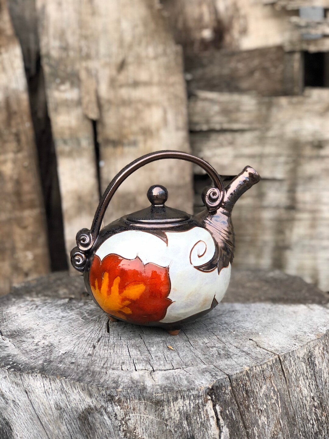 Cute Christmas Gift - Ceramic Teapot, Pottery Teapot, Gift for Her ...