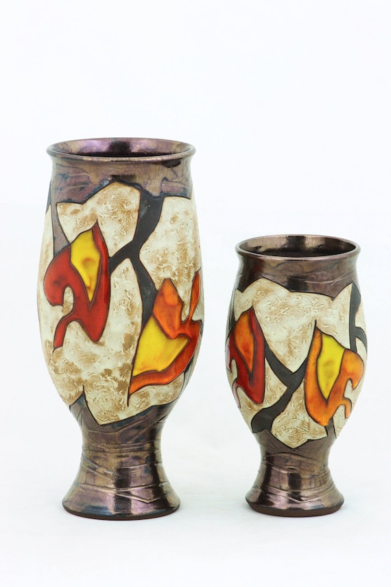 Large Flower Vase Wheel Thrown Pottery Vase Handmade Ceramic | Etsy