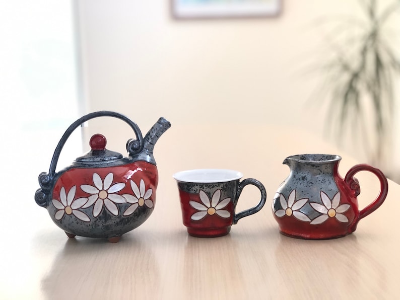 Ceramic Teapot Cute Teapot Pottery Handmade Kettle Small | Etsy