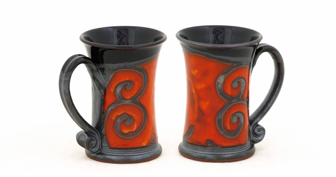 Christmas Gift - Coffeee Mug Set , Pottery Mug Set, Ceramic Mug Set ...