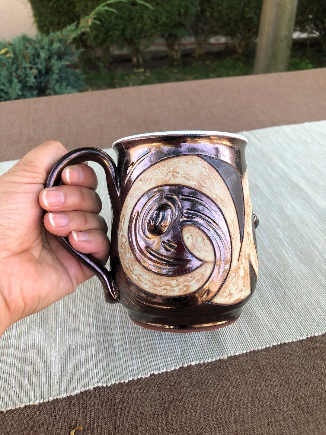 Ceramic Beer Stein, Large Pottery Mug, Art Pottery Mug, Stoneware Beer ...
