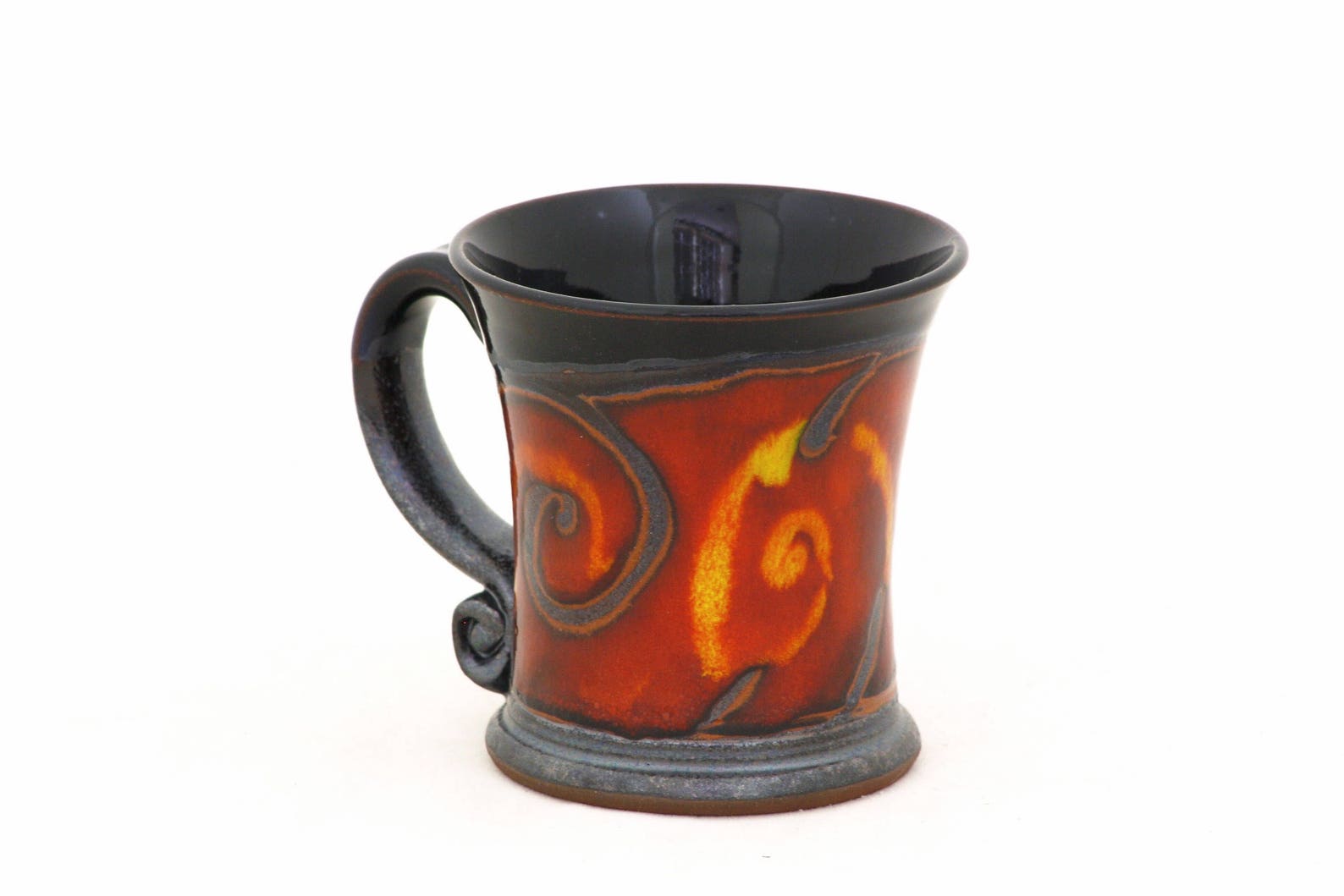 Handmade Pottery Coffee Cup Ceramic Espresso Cup Red and - Etsy UK