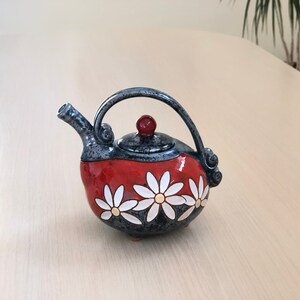 Ceramic Teapot, Cute Teapot, Pottery Handmade Kettle, Small Earthenware ...