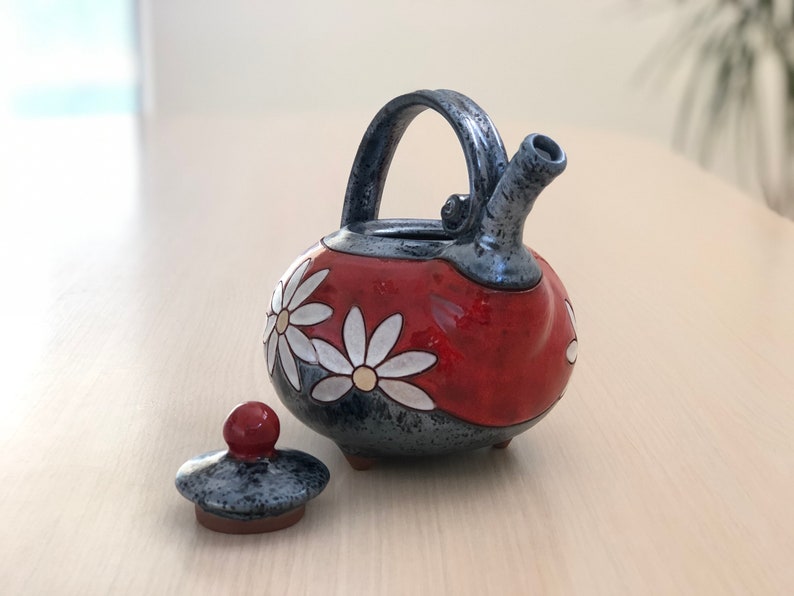 Ceramic Teapot Cute Teapot Pottery Handmade Kettle Small | Etsy