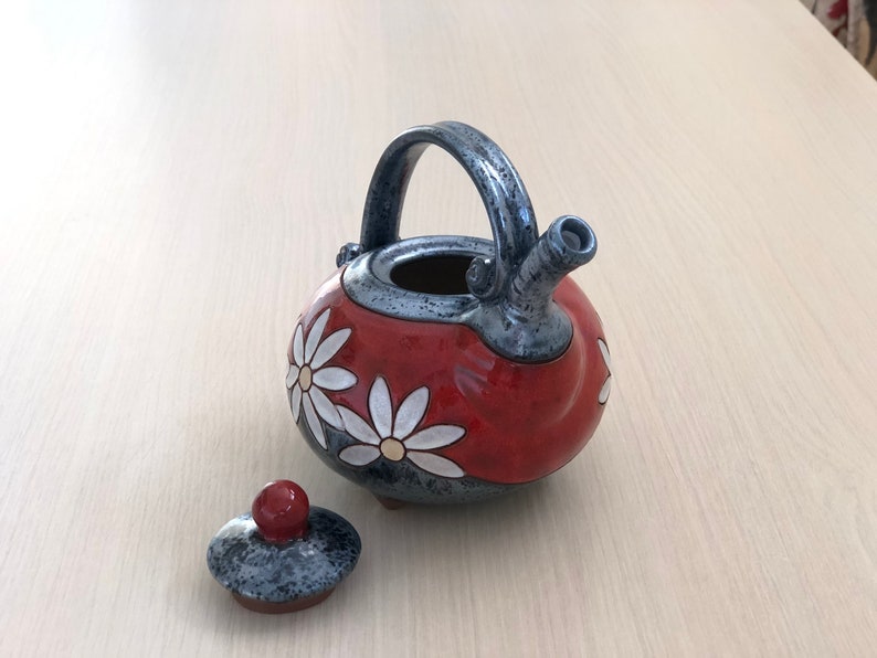 Ceramic Teapot Cute Teapot Pottery Handmade Kettle Small | Etsy