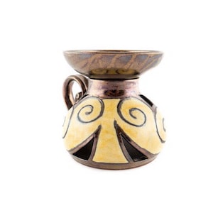 Aroma Lamp, Pottery Essential Oil Diffuser, Gold Pottery Oil Burner ...