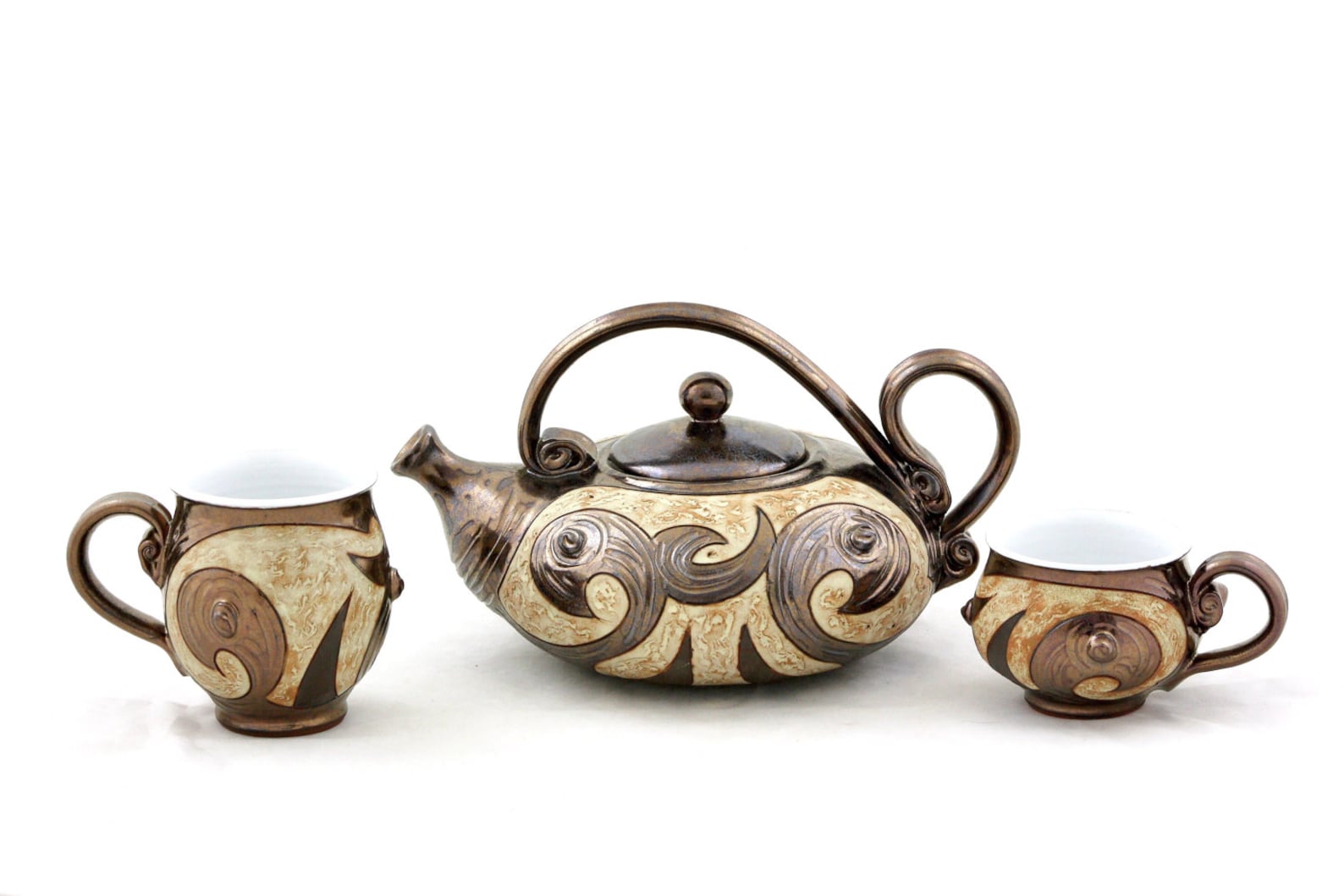 Unique Teapot Rustic Earthenware Tea Maker Art Pottery - Etsy