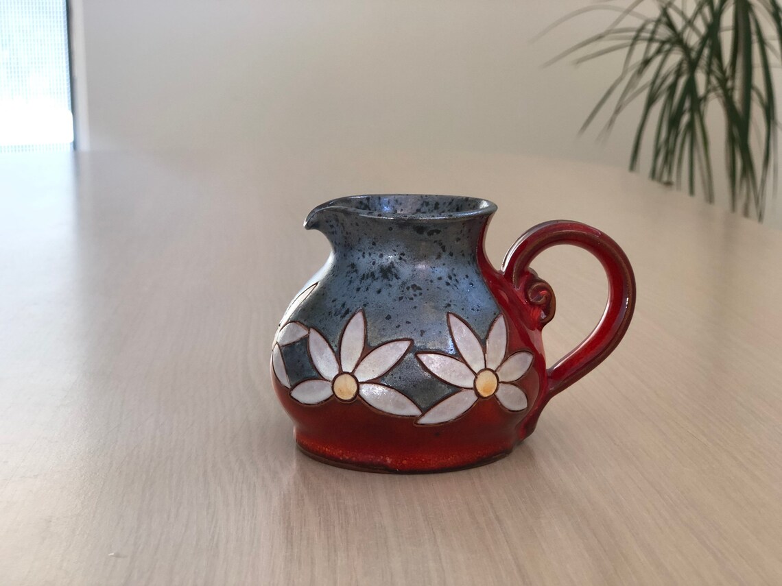 Ceramic Milk Pitcher Handmade Pottery jug Milk pitcher | Etsy