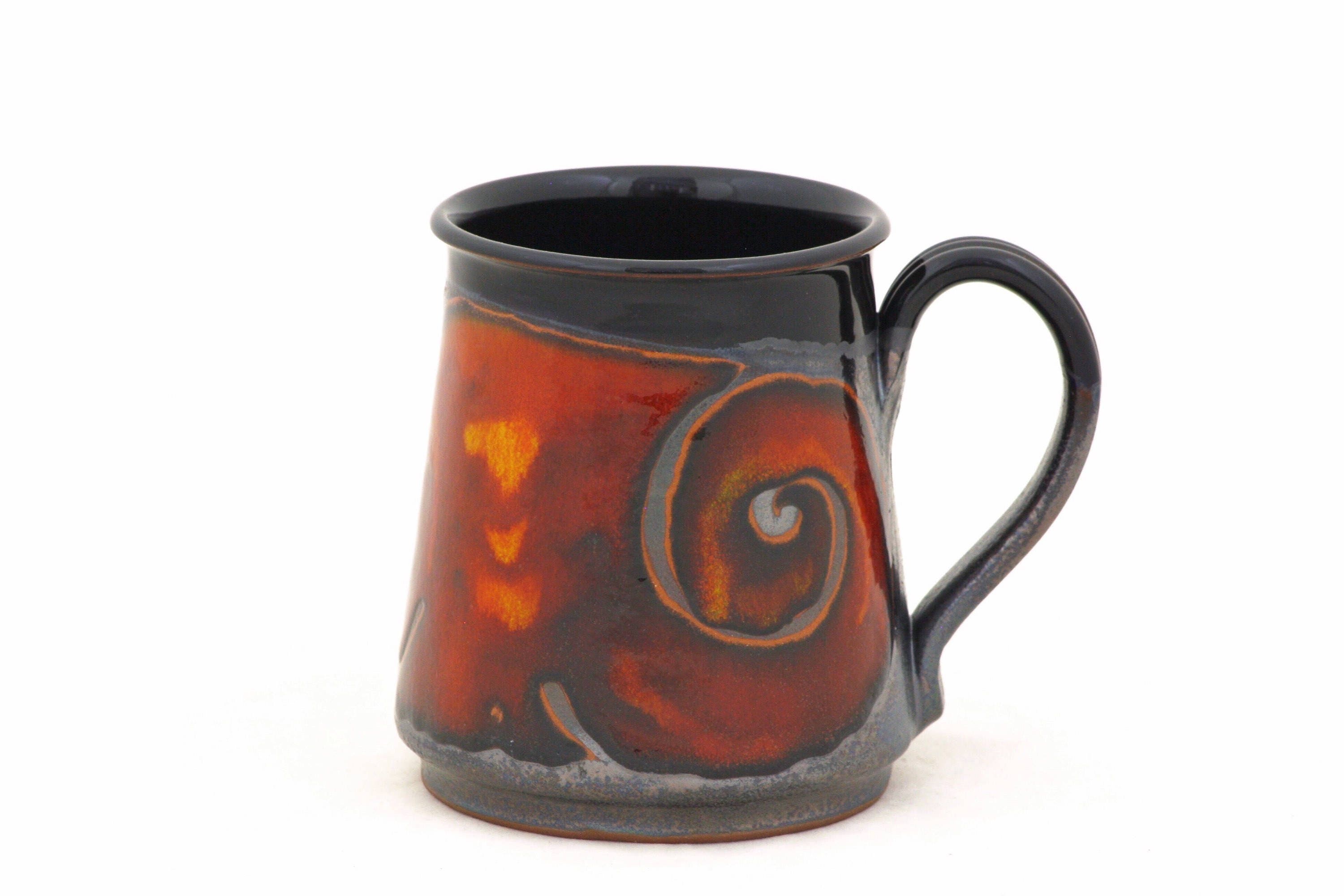 Large Pottery Mug Stoneware Mug Beer Mug Gift for Dad | Etsy